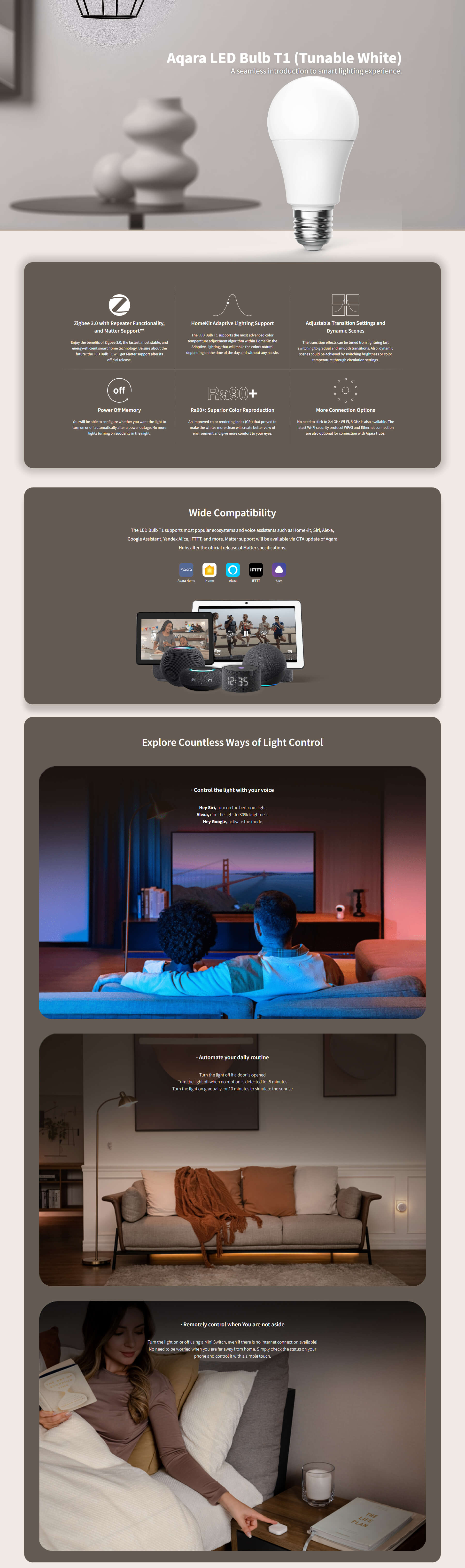 LED Bulb T1 (806 lm) Overview – Aqara Philippines